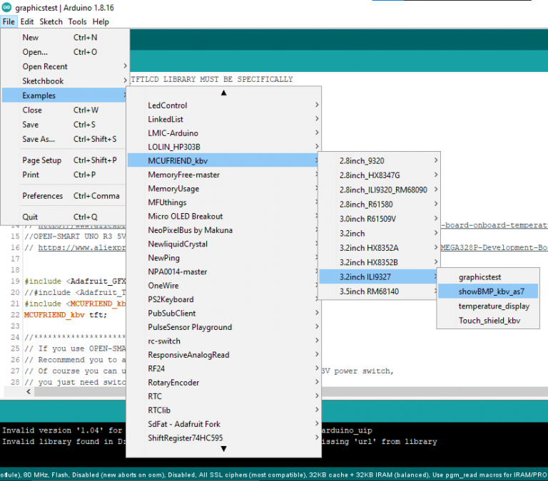 OPEN-SMART ILI9327 3.2 Inch TFT LCD Shield With Arduino UNO – e-lab innovations